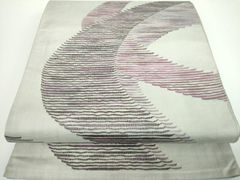 平和屋着物○六通柄袋帯 唐織 正倉院花文 黒地 金糸 正絹 逸品