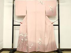 平和屋着物○上質な小紋 溢れ松葉 金彩 三越扱い 正絹 逸品 CAAZ8822th
