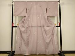 平和屋着物○五月みどりプロデュース 結城紬地 訪問着 胴抜き仕立て 手描き