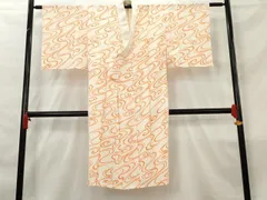 平和屋着物▽上質な小紋 単衣 市松文 正絹 逸品 AAAZ9374fy