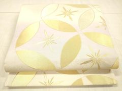 平和屋着物○日本工芸会正会員 宮島勇 名古屋帯 反物 斜文織