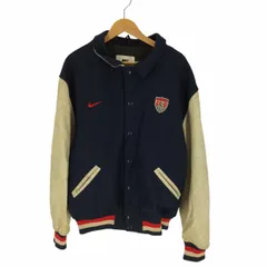 2025年最新】90's nike ナイキ 袖レザー スタジャン 銀タグの 2025年最新】90's nike ナイキ 袖レザー スタジャン 銀タグの