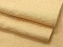 平和屋着物▽上質な色無地 単衣 葉づくし 蜂蜜色 正絹 逸品