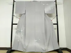 平和屋着物○訪問着 友禅 作家物 葡萄蔦の葉文 暈し染め 鈴乃屋扱い
