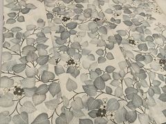 平和屋本店□極上 小紋 単衣 鳥 星 宇宙 やまと誂製 瓶覗色地 洗える